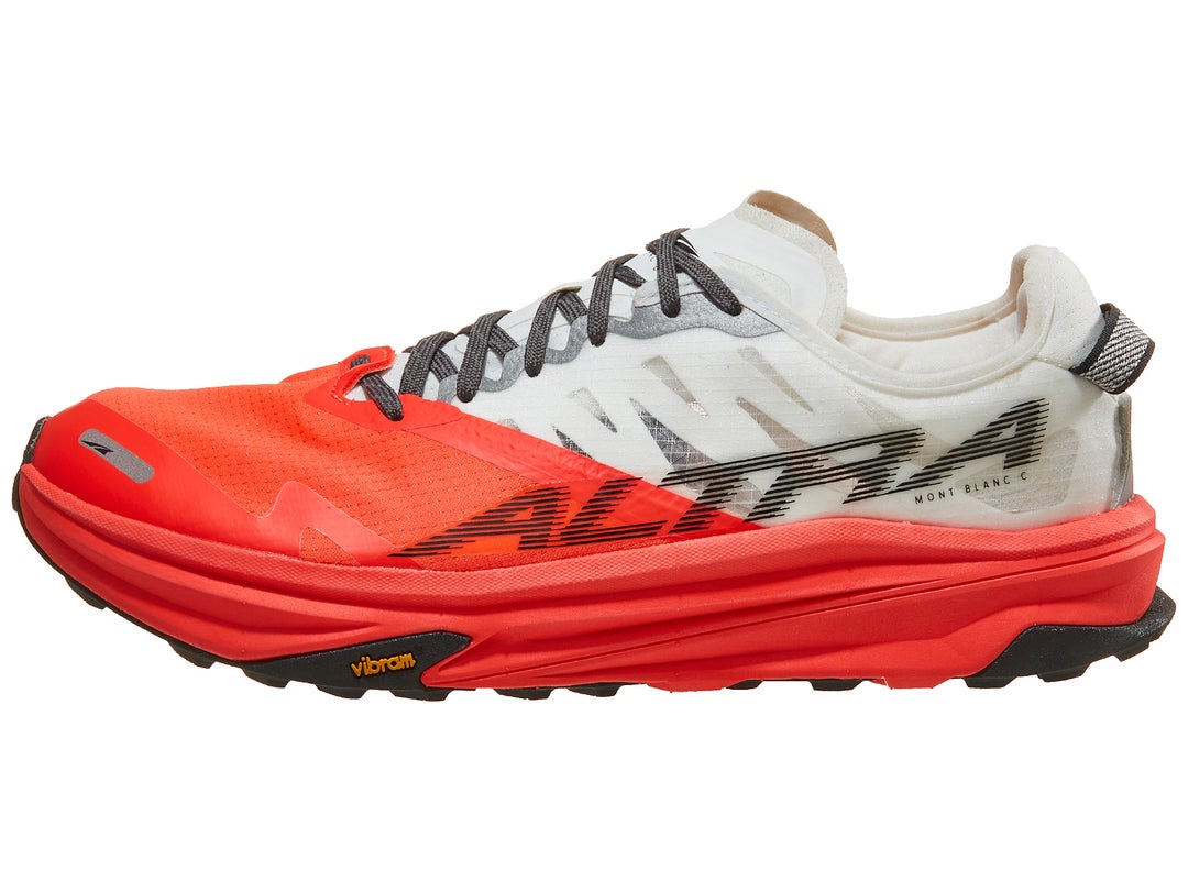 Altra Mont Blanc Carbon Men's Shoes White/Coral | Running Warehouse