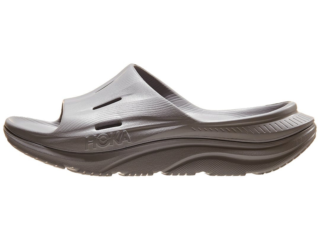 HOKA Ora Recovery Slide 3 Unisex Grey/Grey | Running Warehouse