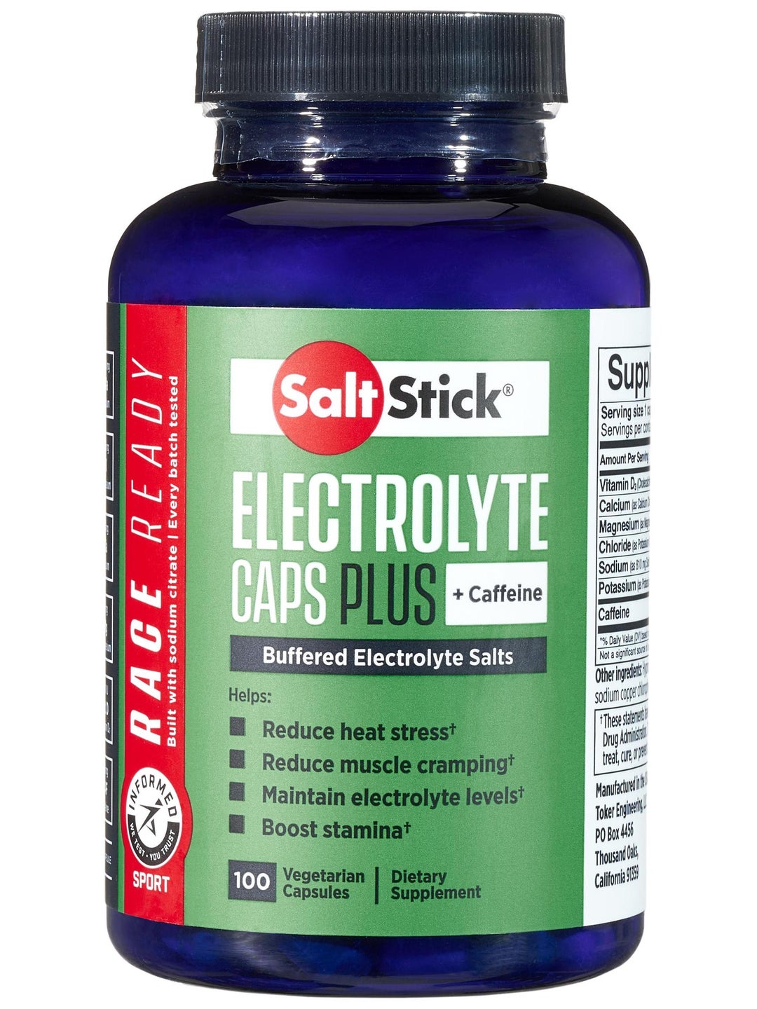 SaltStick Caps PLUS 100-Servings | Running Warehouse