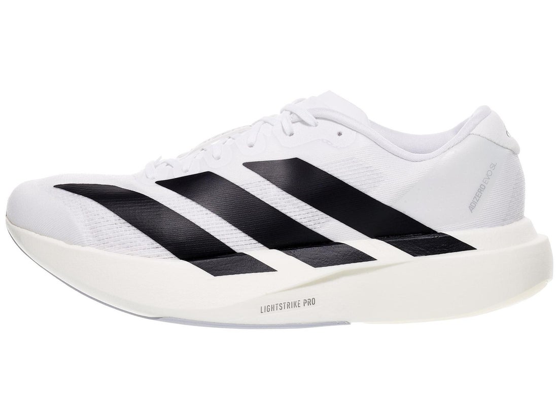 adidas adizero Evo SL Women's Shoes White/Black/White | Running Warehouse