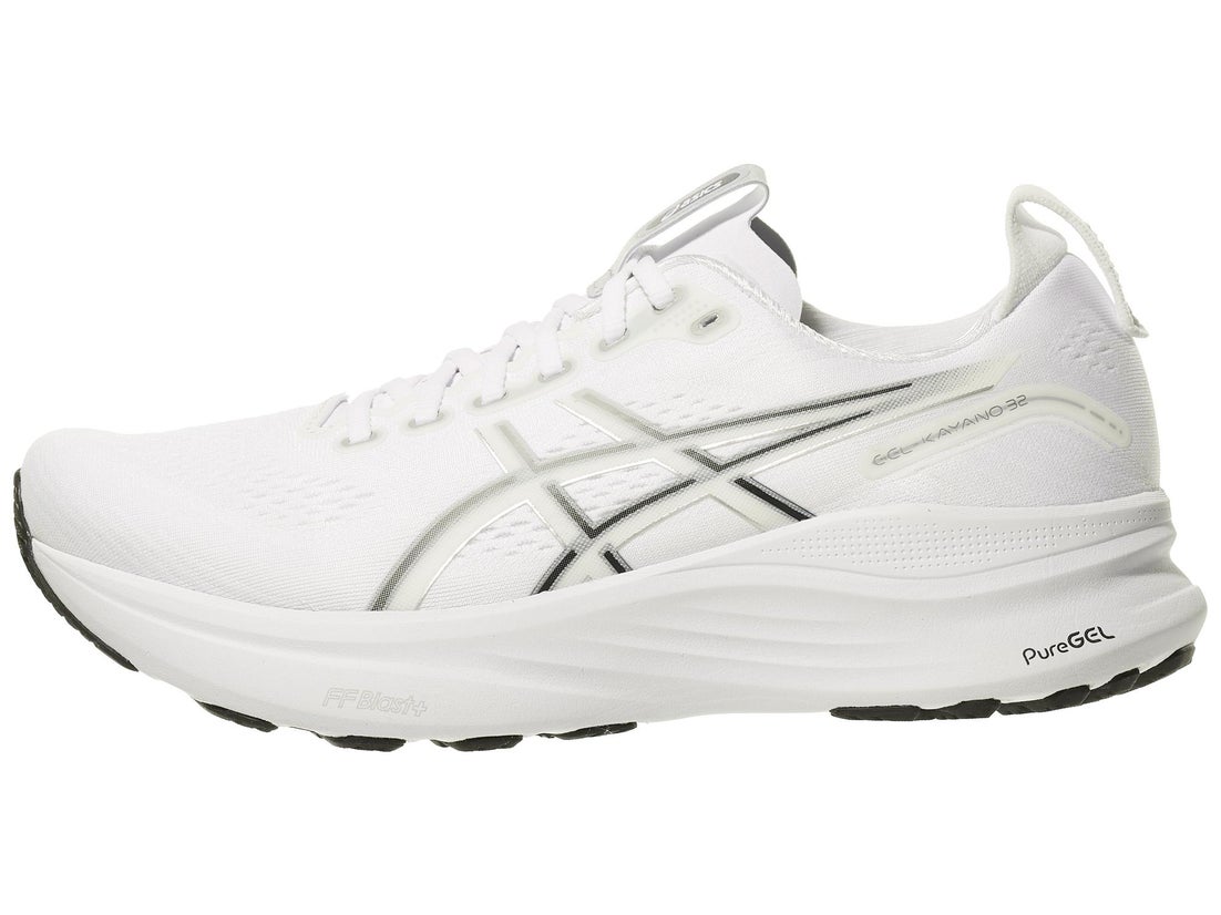 ASICS Gel Kayano 32 Men's Shoes White/Pure Silver | Running Warehouse
