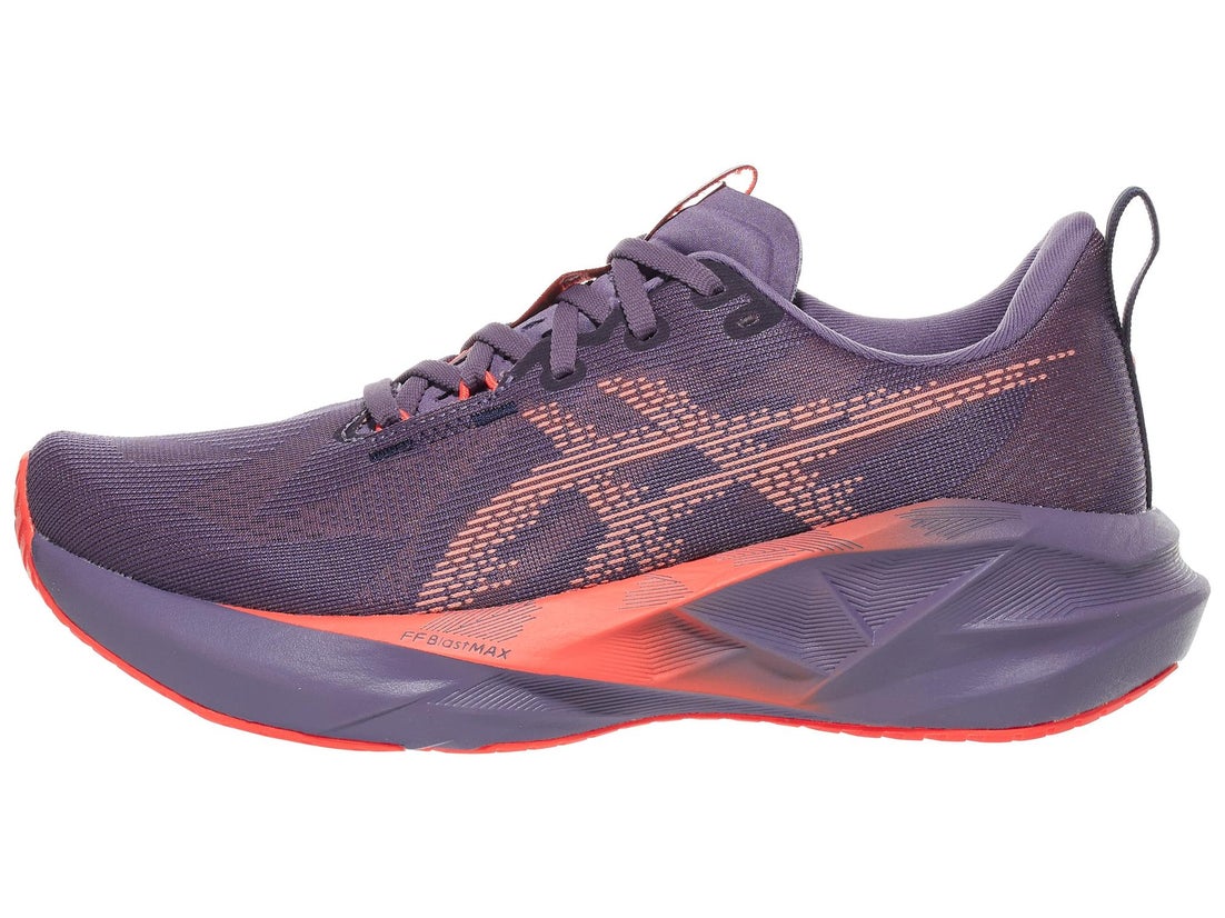 ASICS Novablast 5 Men's Shoes Greyish Purple/Coral Reef | Running Warehouse