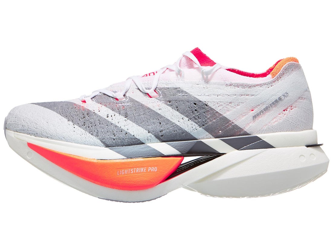 adidas adizero Prime X3 Strung Unisex Shoes White/Red | Running Warehouse