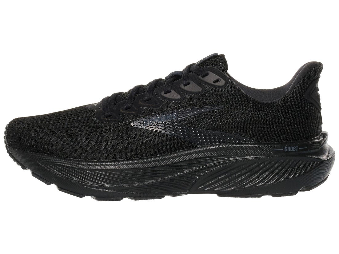 Brooks Ghost 17 Men's Shoes Black/Black/Ebony | Running Warehouse