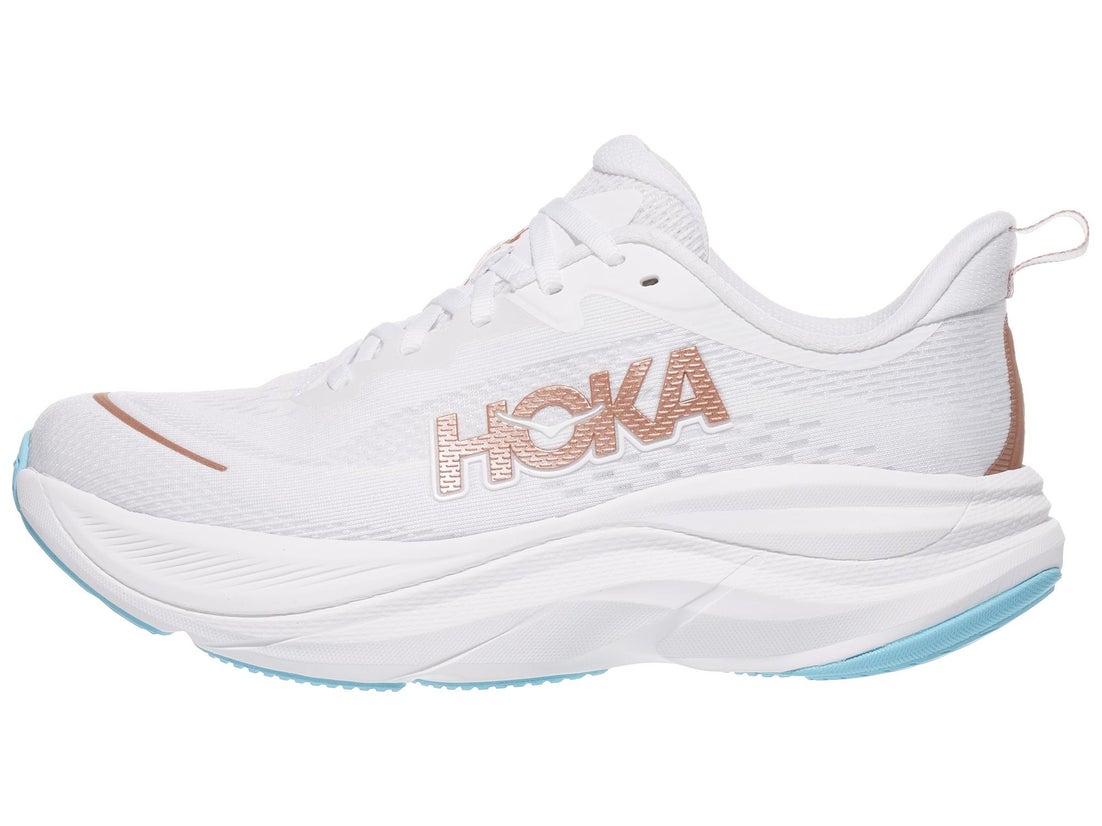 HOKA Skyflow Women's Shoes Frost/Rose Gold | Running Warehouse