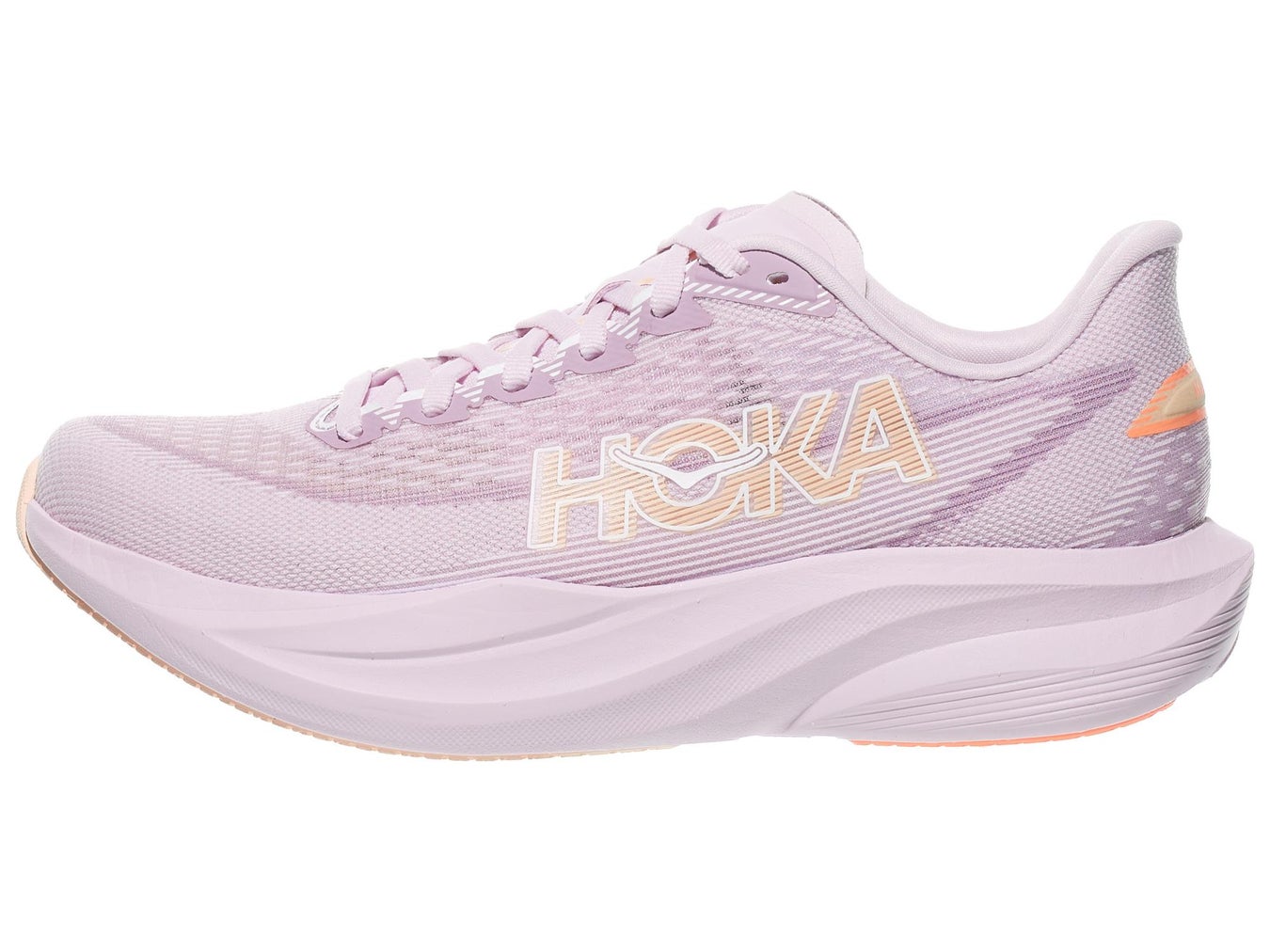 HOKA Mach 7 Women's Shoes Lilac Cream/Tangerine Glow | Running Warehouse