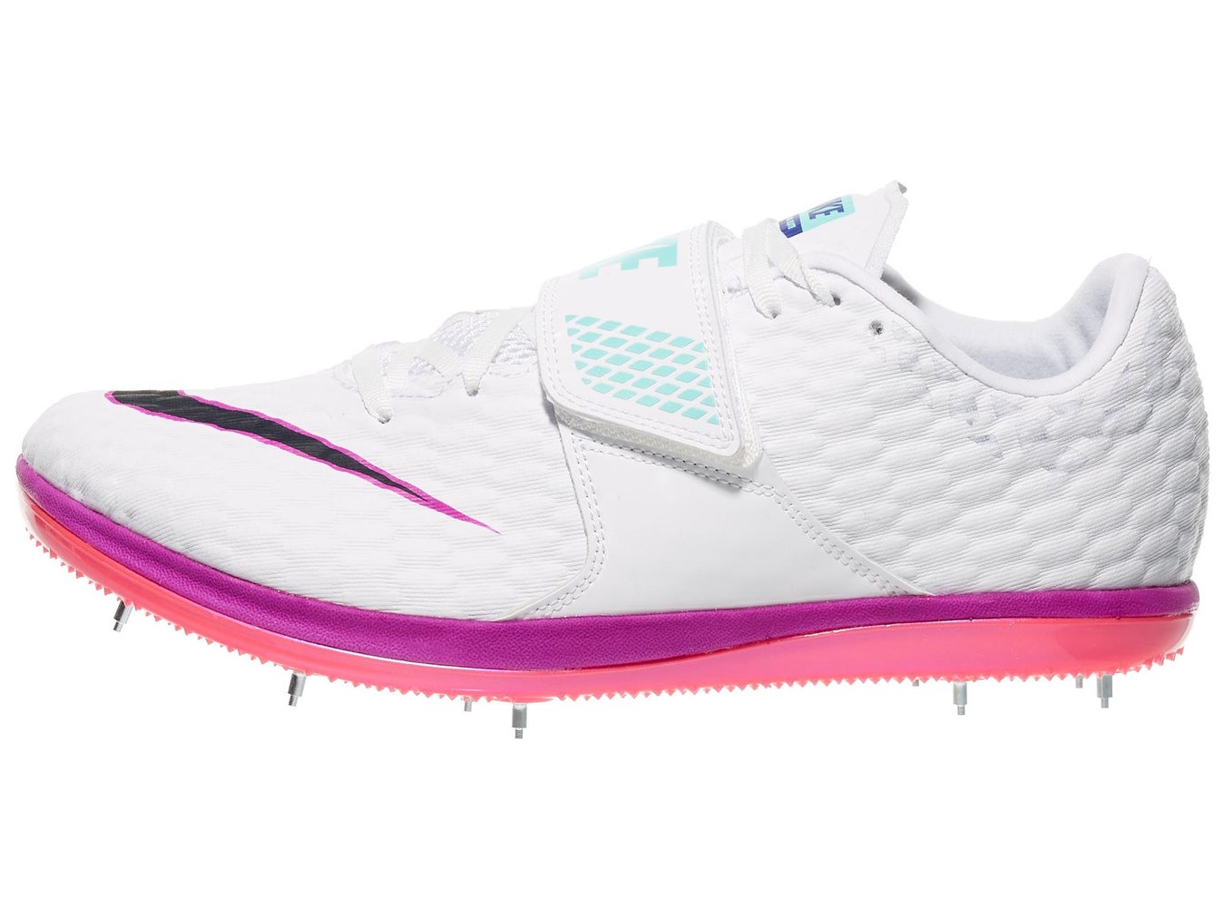 Nike Zoom High Jump Elite Spikes Unisex White/Obsidian | Running Warehouse