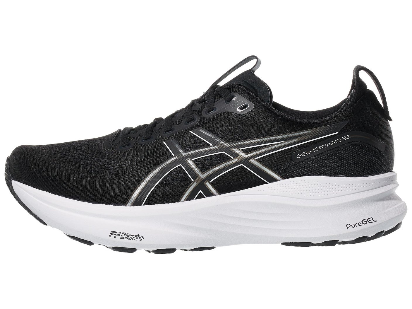 ASICS Gel Kayano 32 Men's Shoes Black/White | Running Warehouse