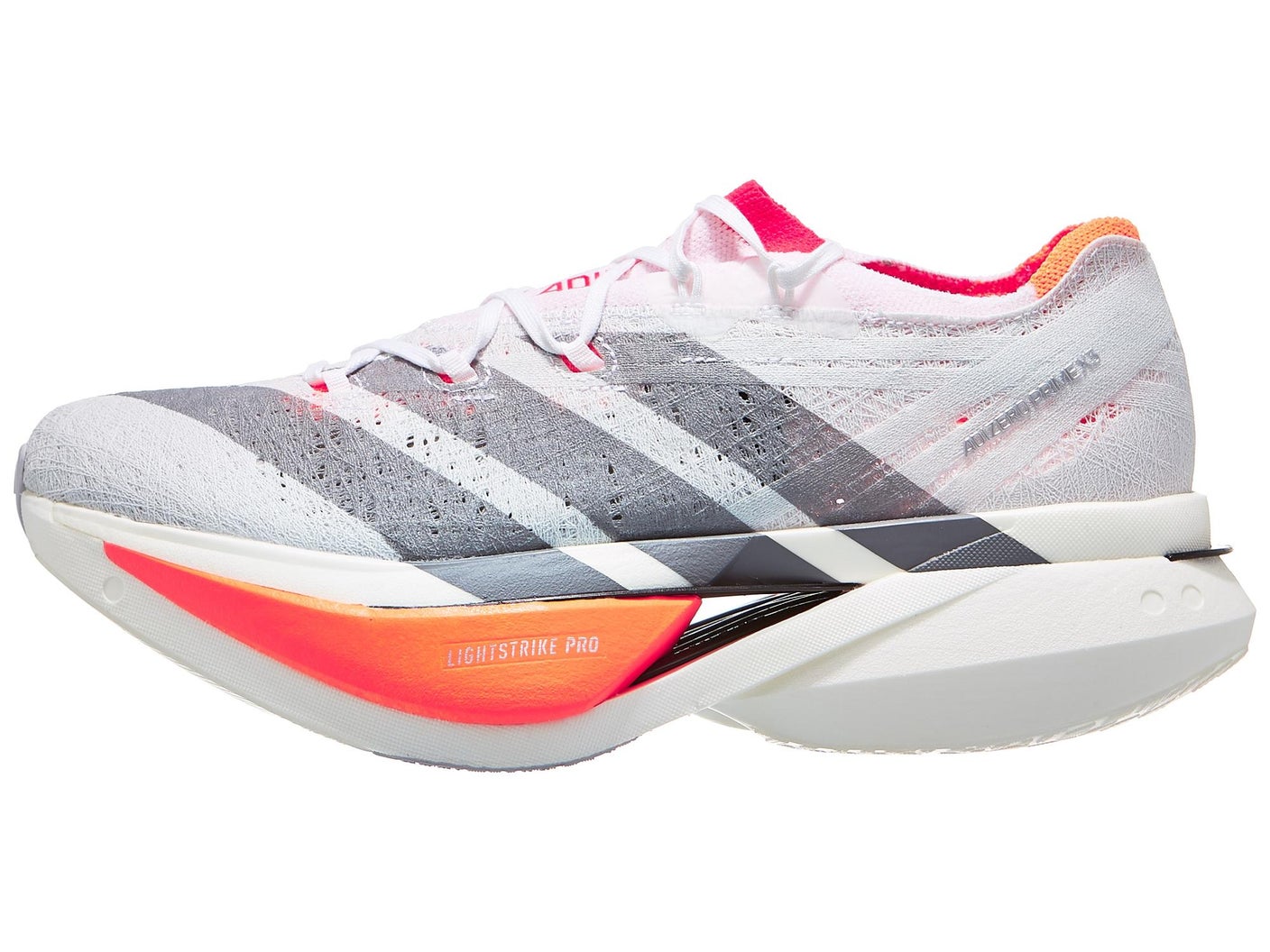adidas adizero Prime X3 Strung Unisex Shoes White/Red | Running Warehouse