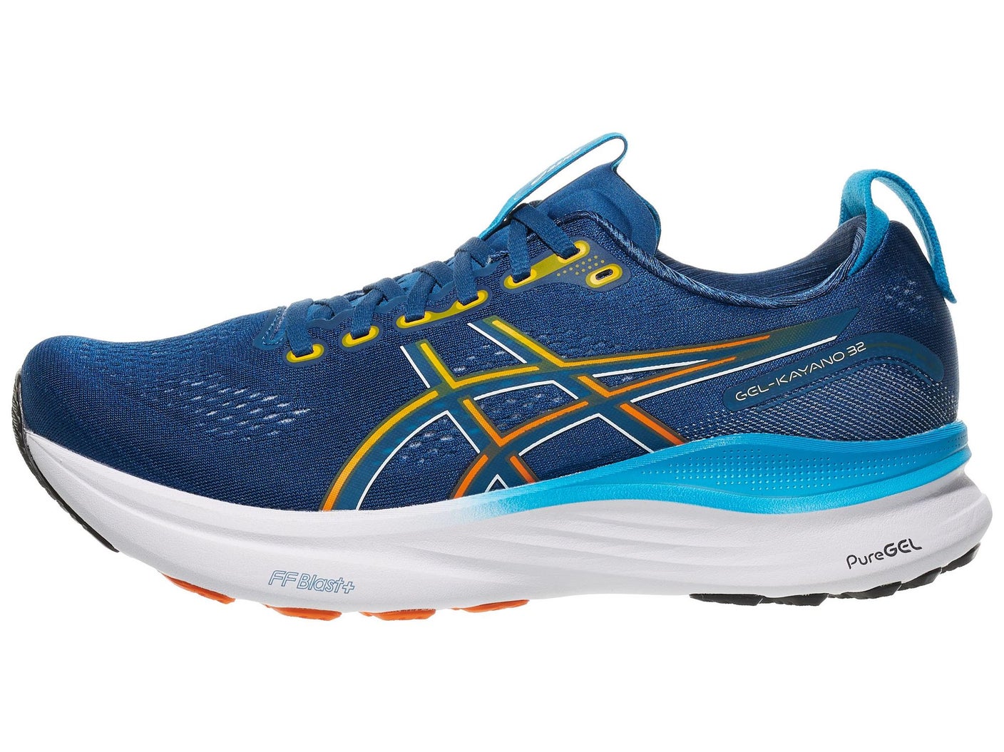 ASICS Gel Kayano 32 Men's Shoes Twilight Blue/Anzu | Running Warehouse