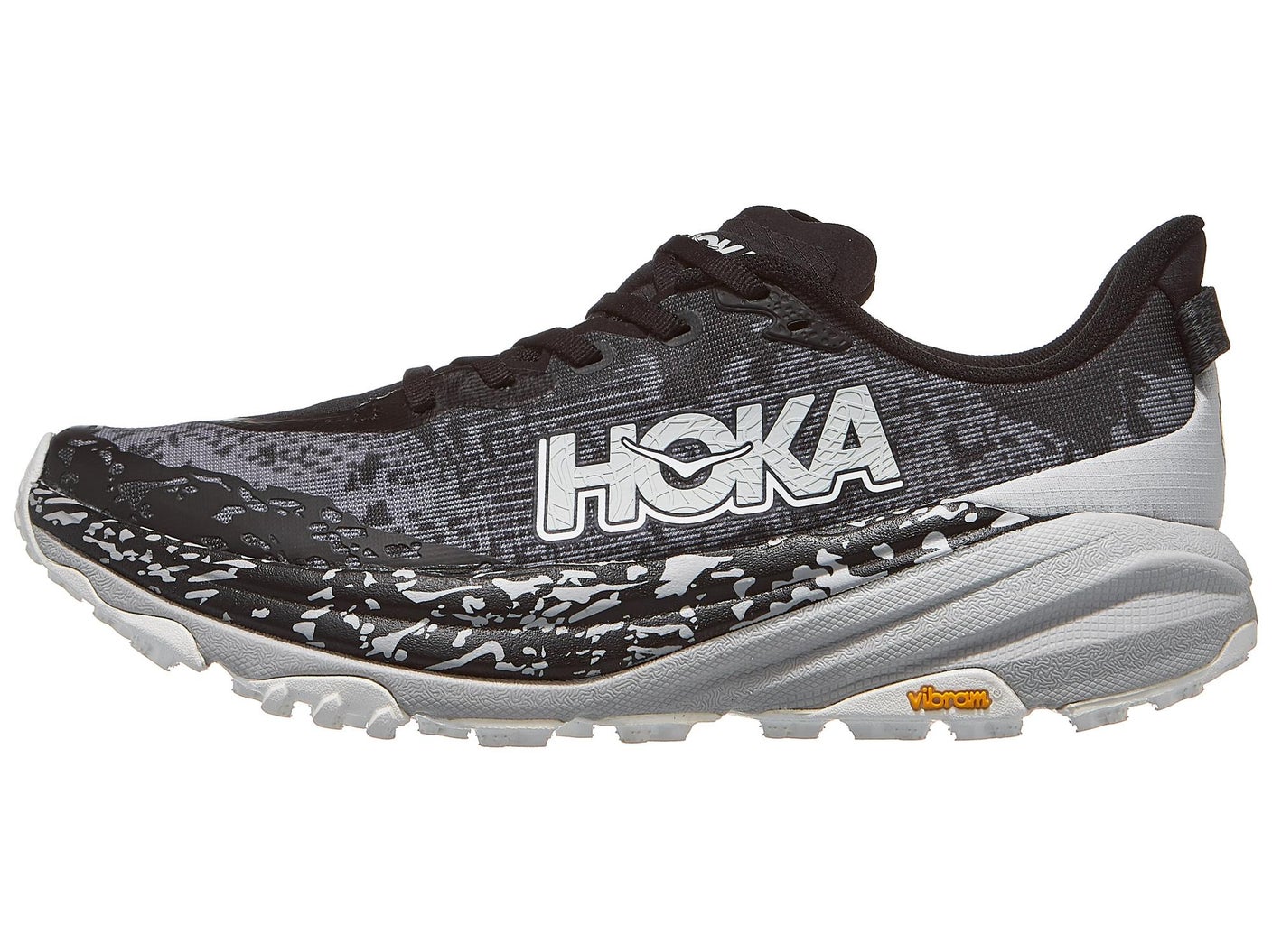 HOKA Speedgoat 6 Men's Shoes Black/Stardust | Running Warehouse