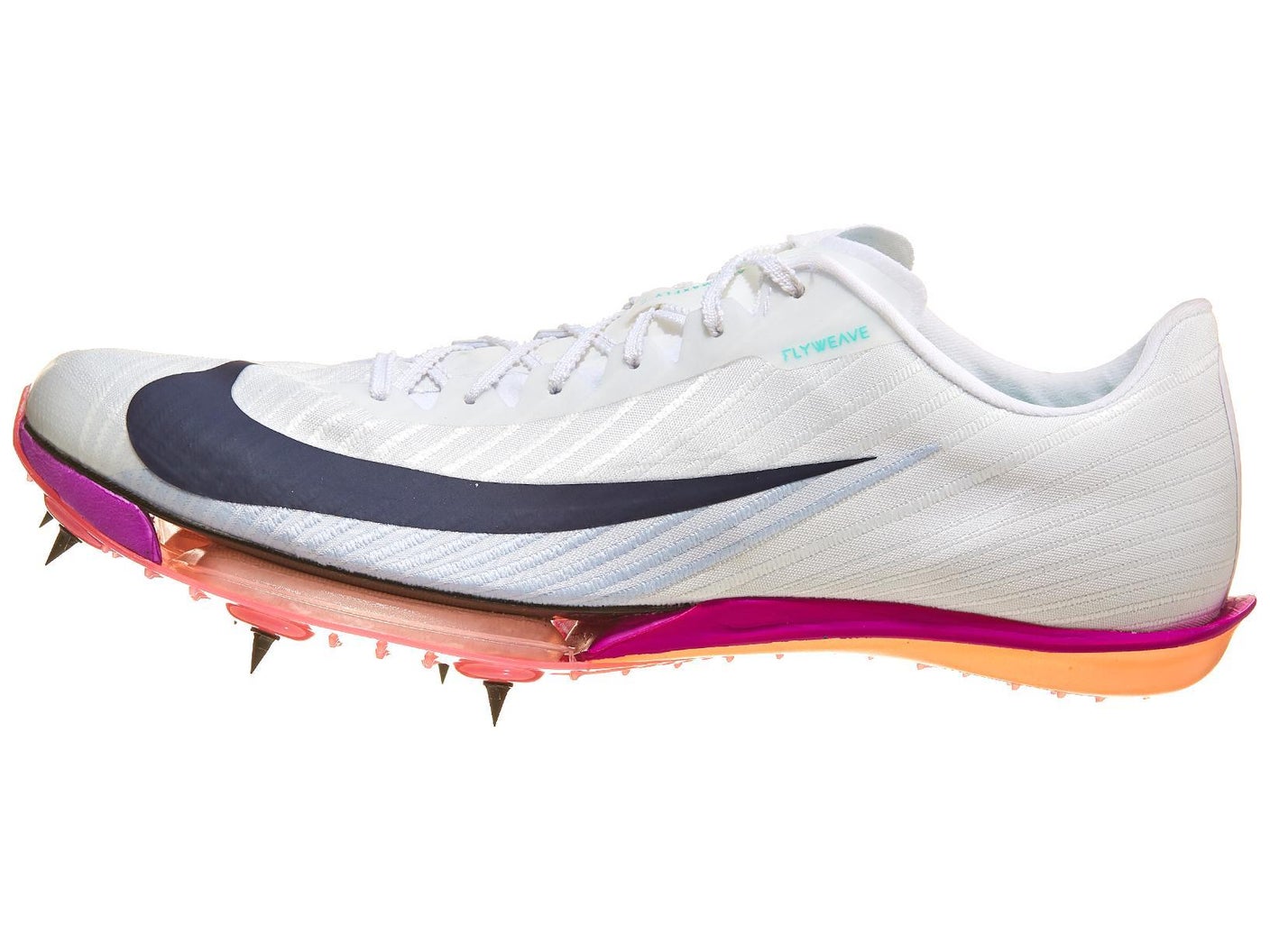 Nike Zoom Maxfly 2 Spikes Unisex White/Obsidian/Crimson | Running Warehouse