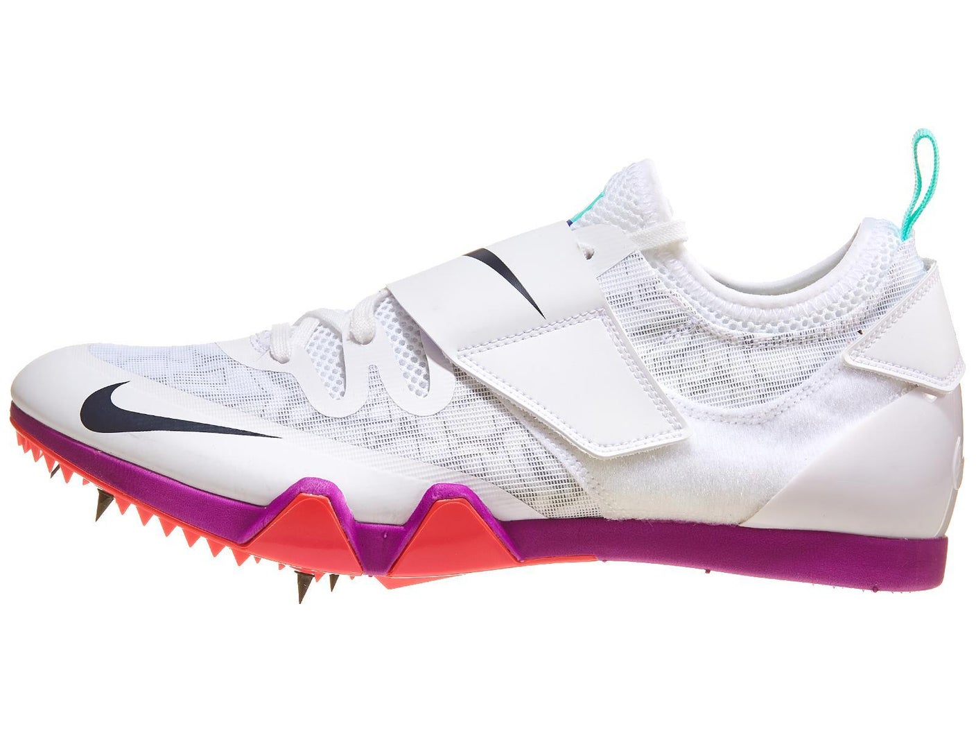 Nike Pole Vault Elite Spikes Unisex White/Obsidian/Pink | Running Warehouse