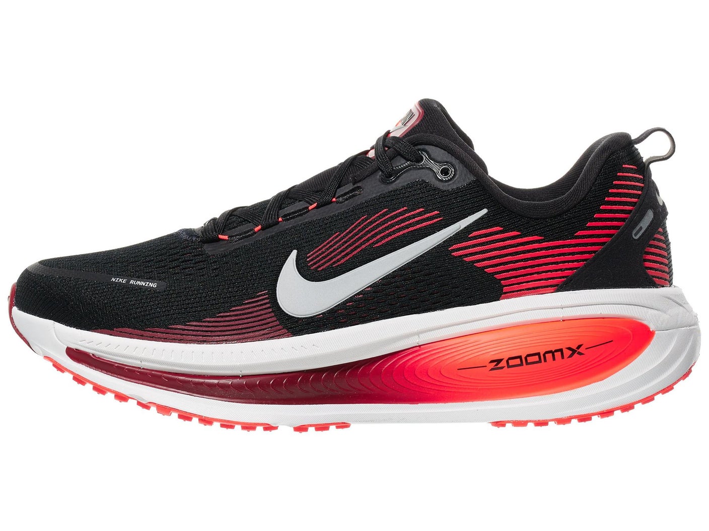 Nike Vomero 18 Men's Shoes Black/Silver/Bright Crimson | Running Warehouse