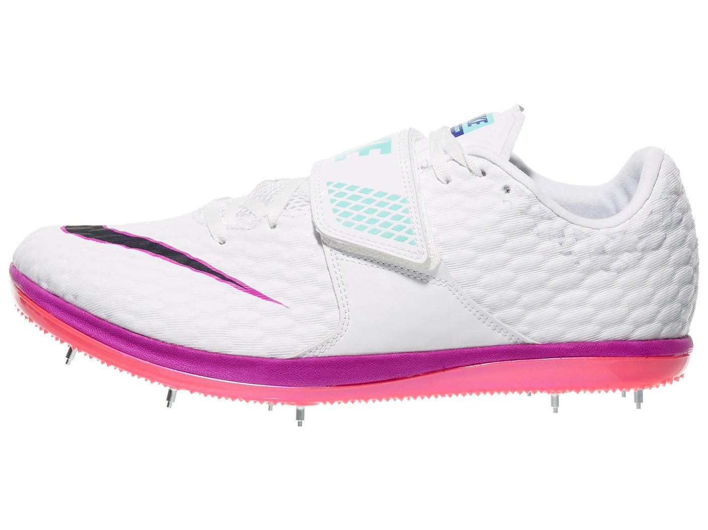 Nike Zoom High Jump Elite Spikes Unisex White/Obsidian | Running Warehouse