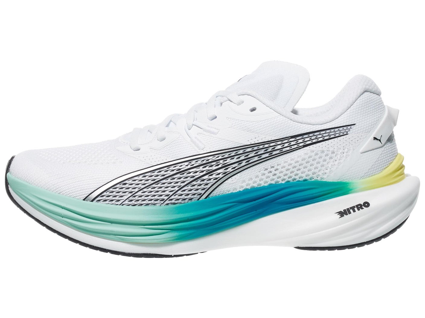 PUMA Deviate Nitro 3 Men's Shoes PUMA White/Mint Melt | Running Warehouse