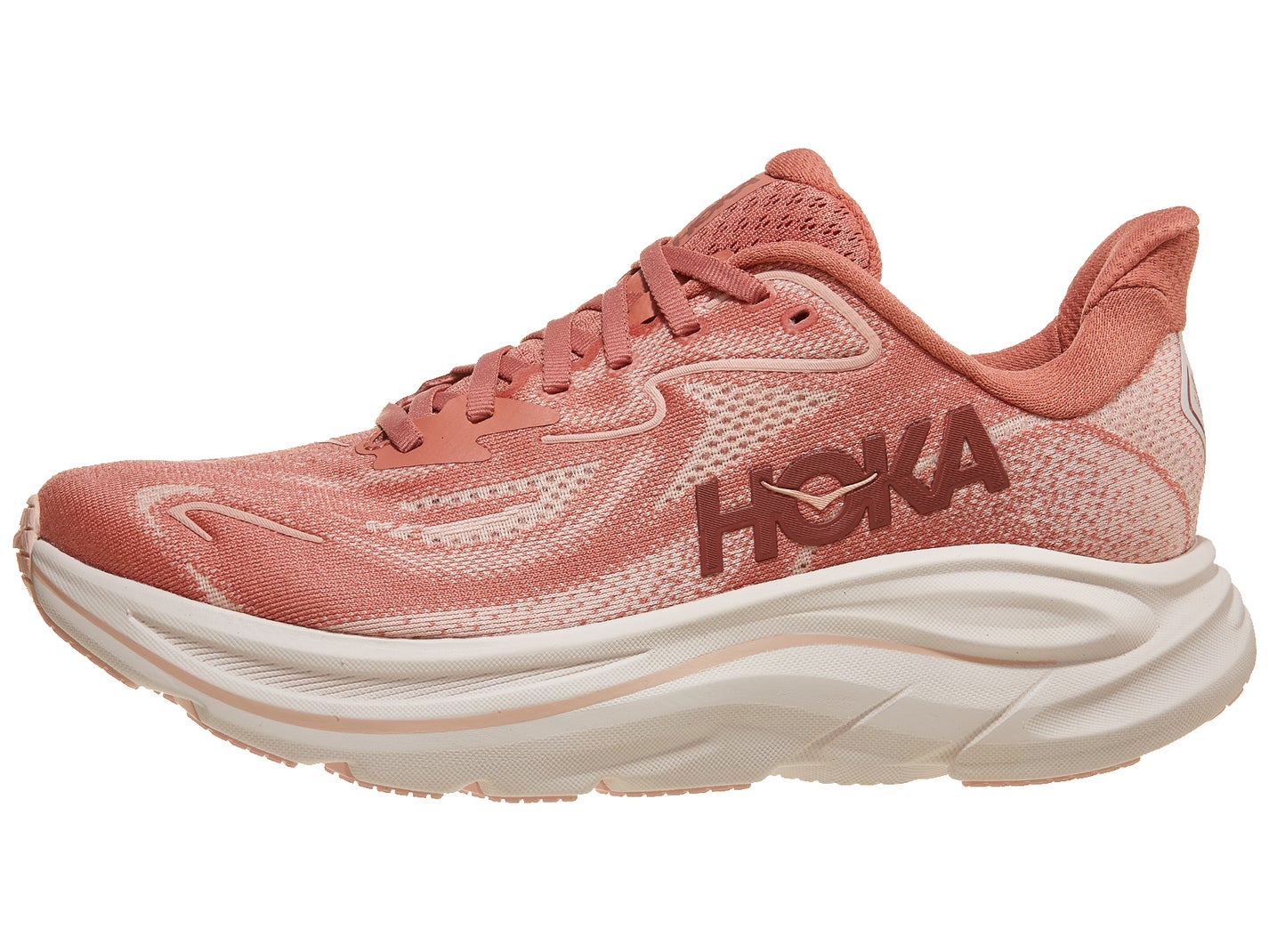 HOKA Clifton 10 Women's Shoes Blush/Rose Latte | Running Warehouse
