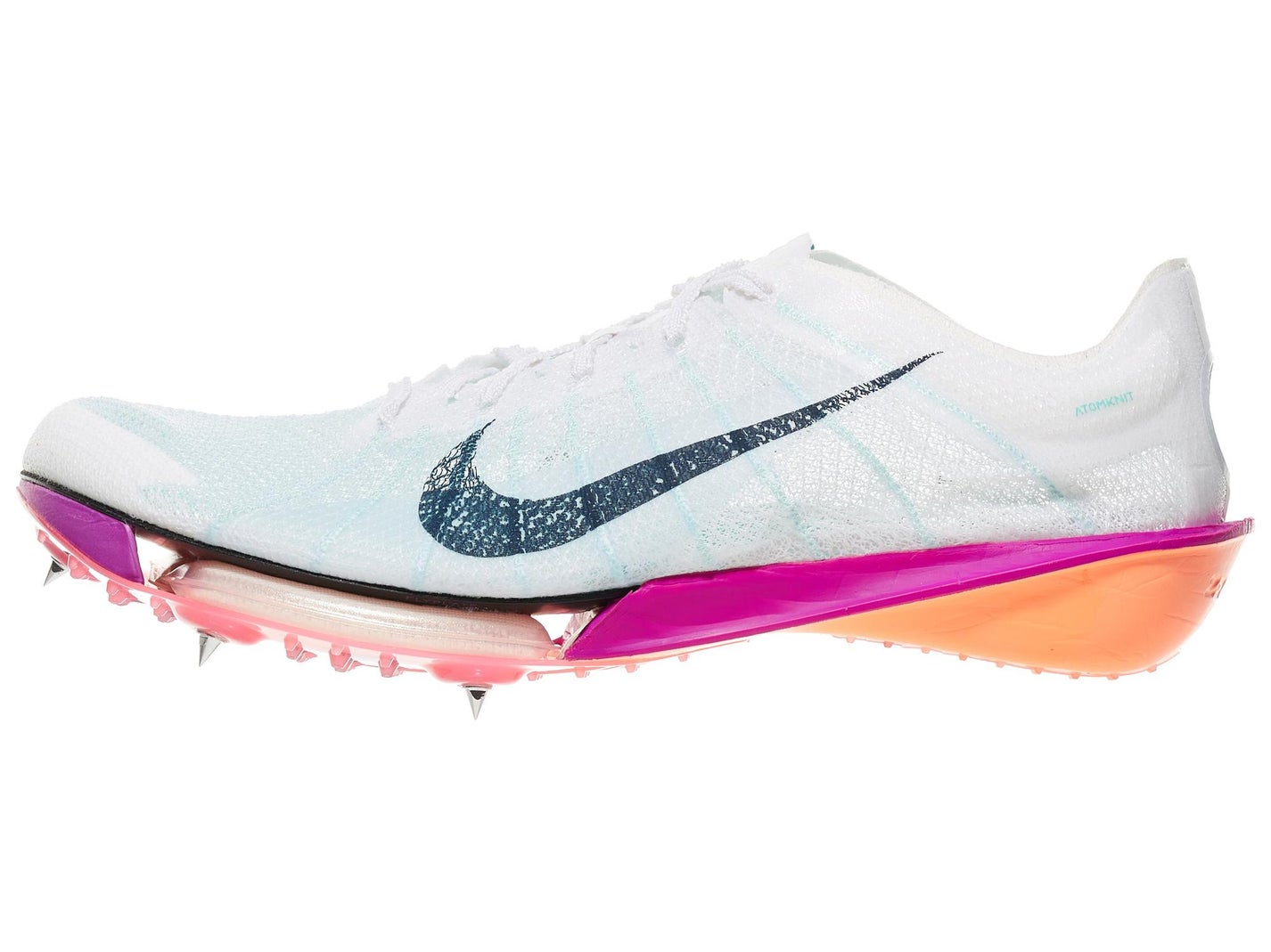 Nike Zoom Victory 2 Spikes Unisex White/Obsidian/Crim | Running Warehouse