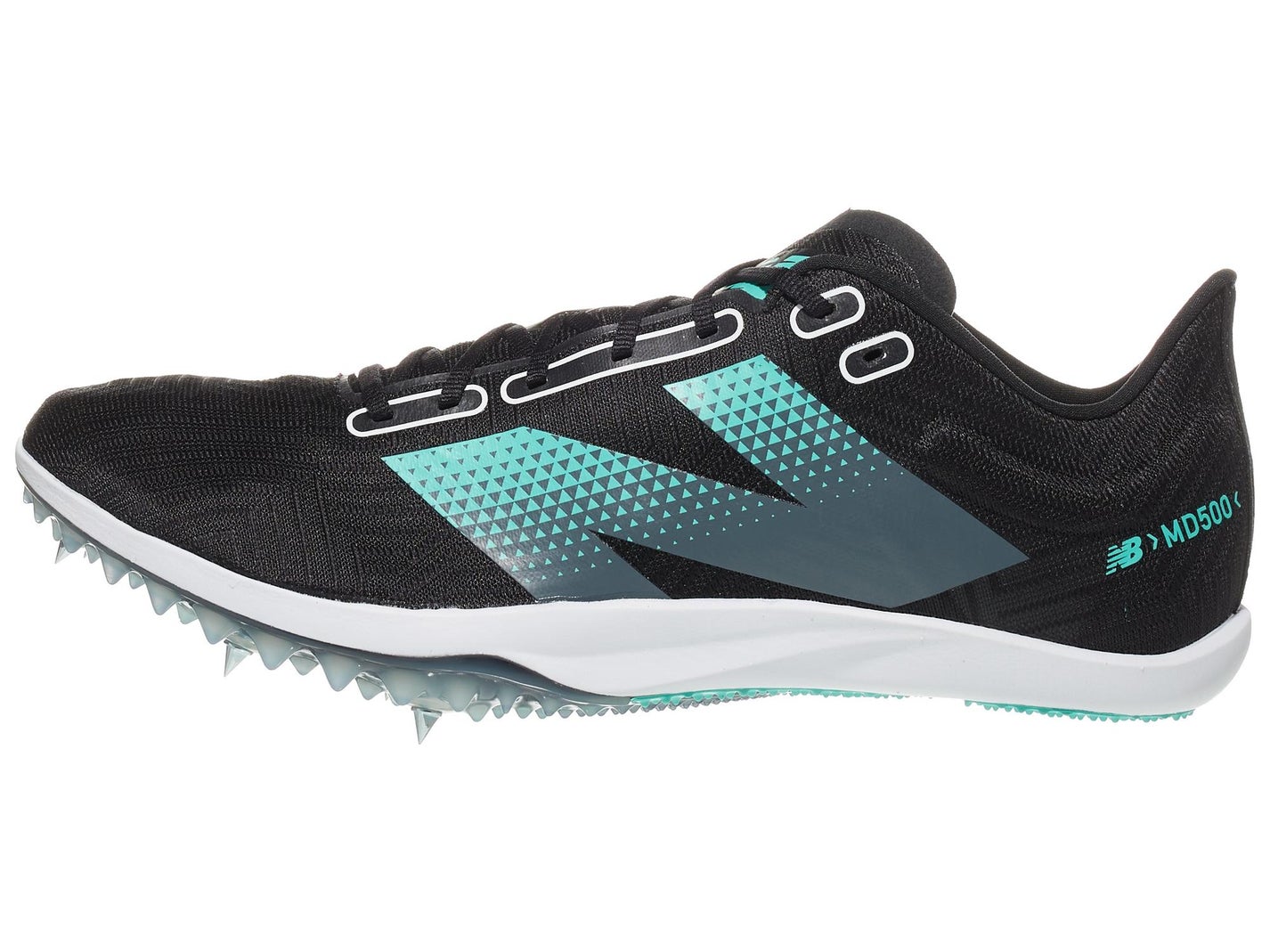 New Balance FuelCell MD500 v9 Spikes Men's Blk/CybrJade | Running Warehouse