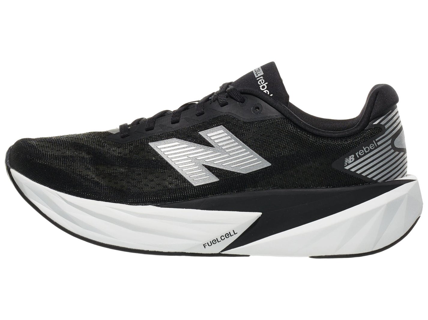 New Balance FuelCell Rebel v5 Men's Shoes Black/Silver | Running Warehouse