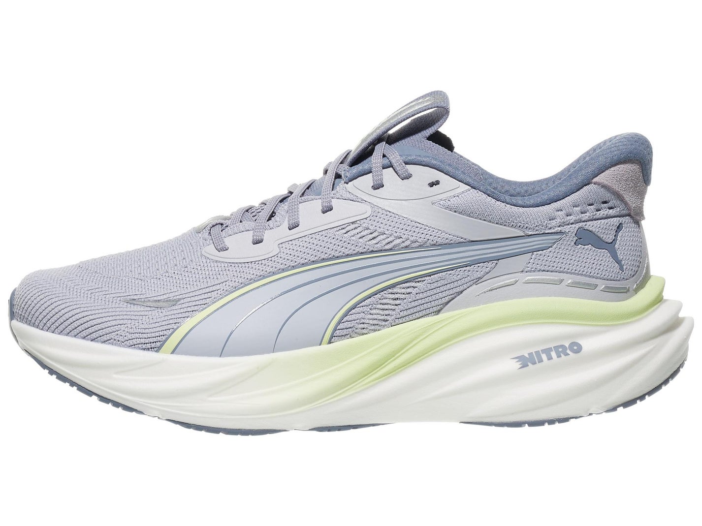 PUMA Magnify Nitro 3 Men's Shoes Silver/Apple Spritz | Running Warehouse