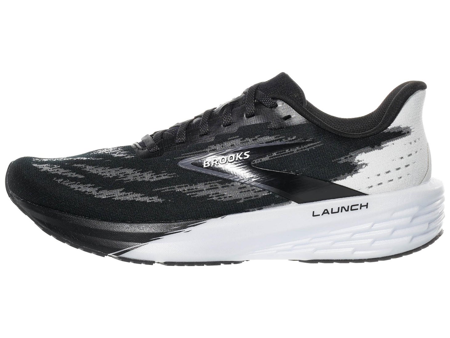 Brooks Launch 11 Men's Shoes Black/White | Running Warehouse