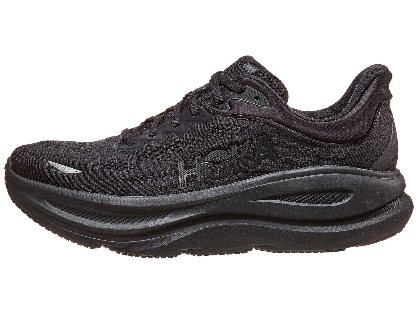 HOKA Bondi 9 Men's Shoes Black/Black | Running Warehouse