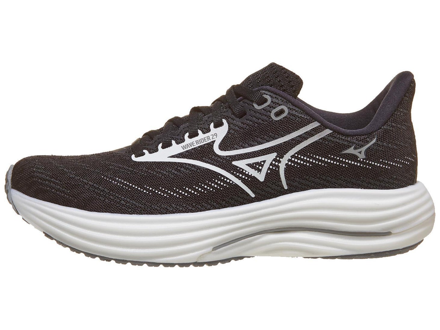 Mizuno Wave Rider 29 Women's Shoes Black Sand/White | Running Warehouse