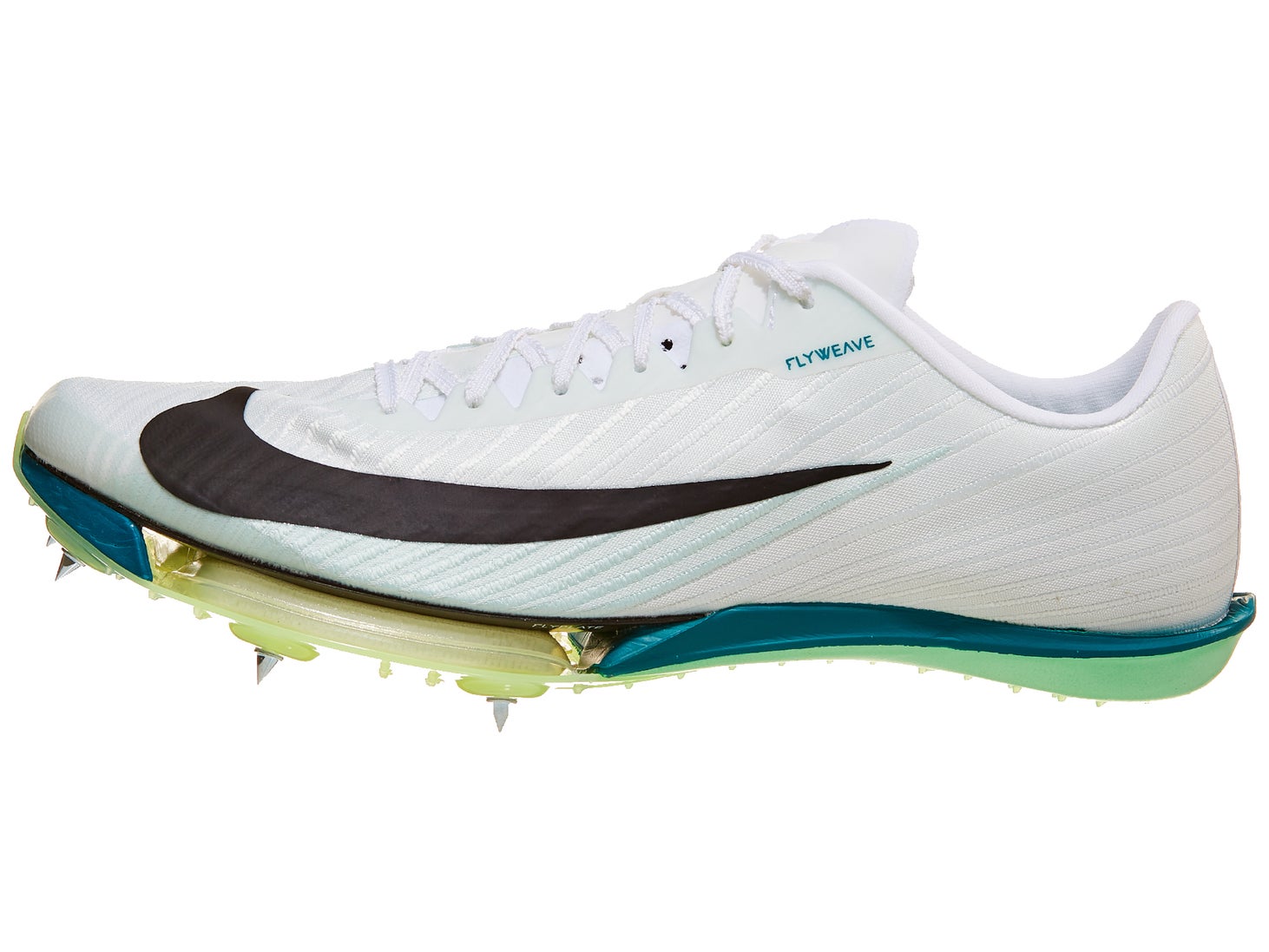 Nike Zoom Maxfly 2 Spikes Unisex White/Black/Brt Spruce | Running Warehouse