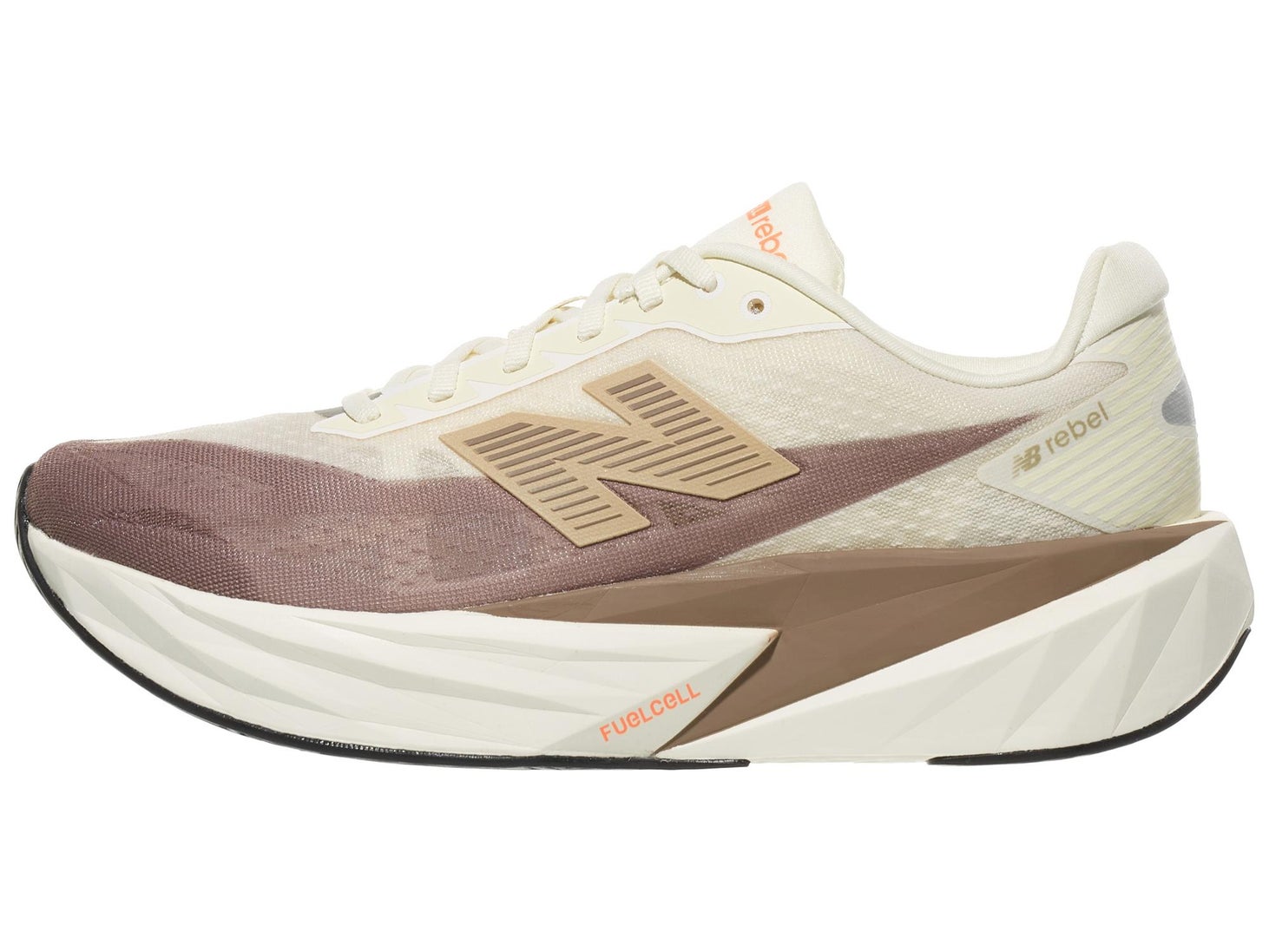 New Balance FuelCell Rebel v5 Men's Shoes Angora/Earth | Running Warehouse