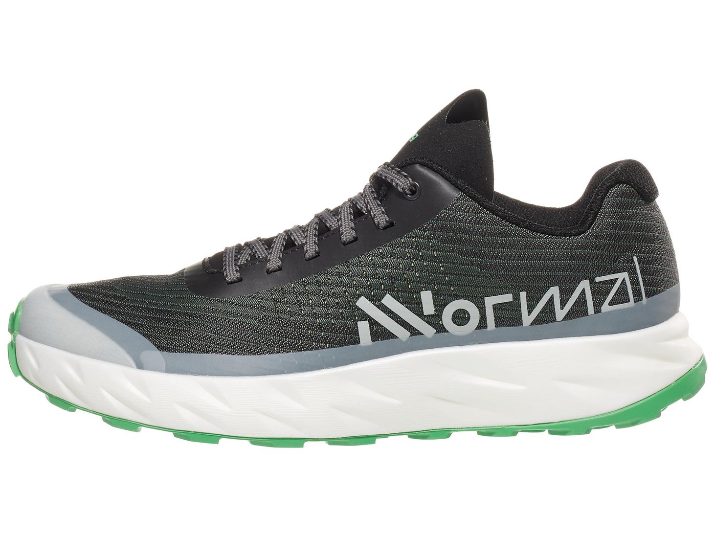 NNormal Kjerag Unisex Shoes Black/Green | Running Warehouse