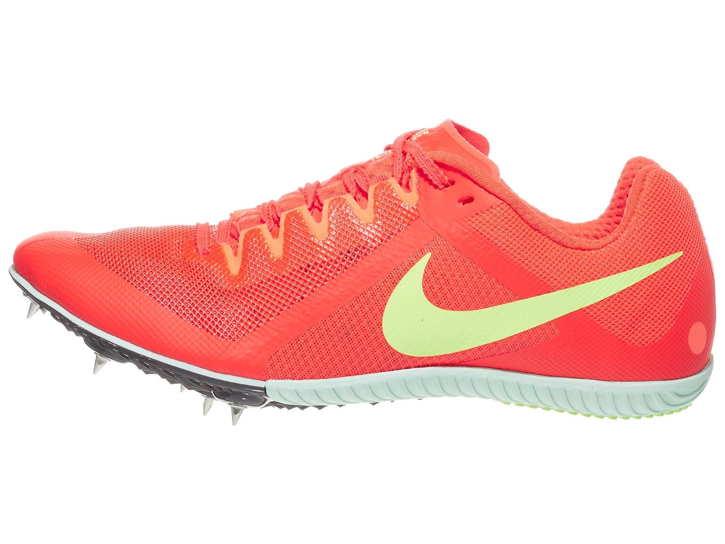 Nike Zoom Rival Multi Spikes Unisex Crimson/Coral/Lime | Running Warehouse
