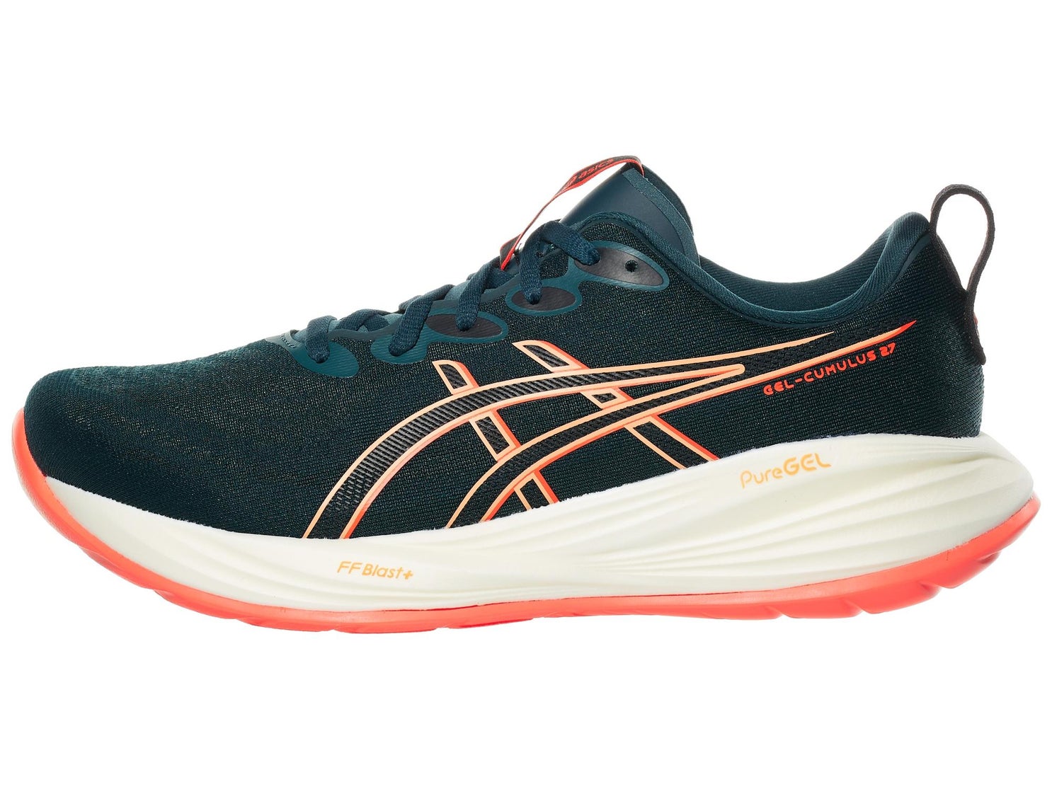 ASICS Gel Cumulus 27 Men's Shoes Saxon Green/Coral Reef | Running Warehouse