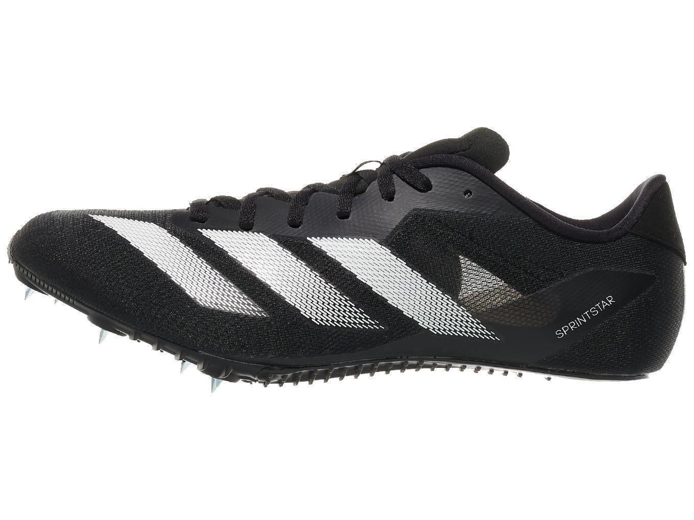 adidas Sprintstar Spikes Unisex Black/Met/White | Running Warehouse