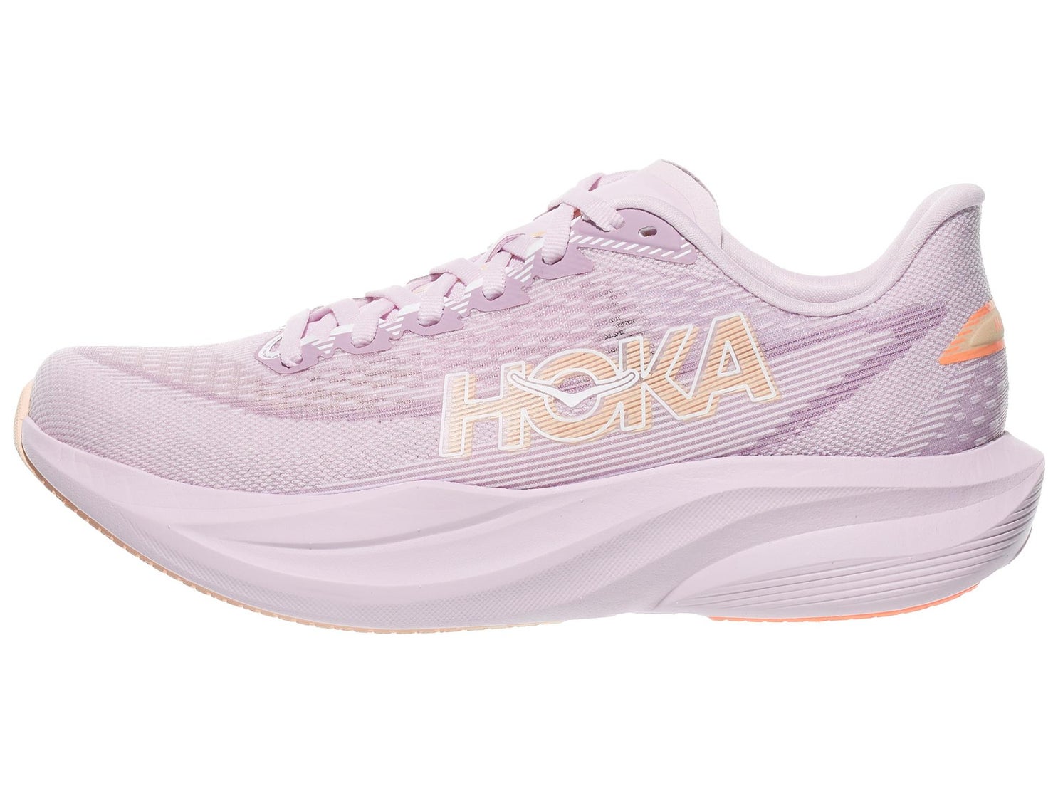 HOKA Mach 7 Women's Shoes Lilac Cream/Tangerine Glow | Running Warehouse