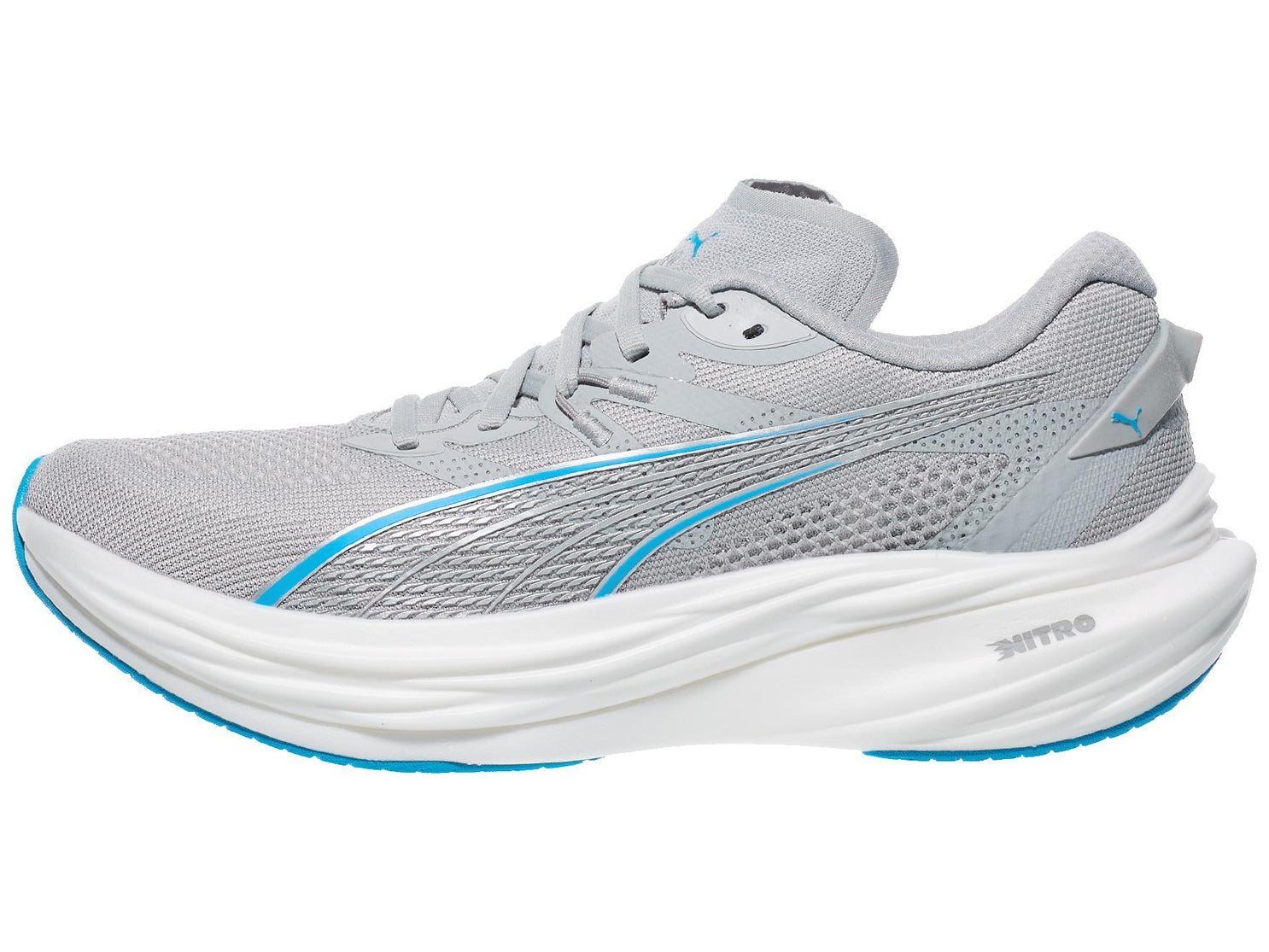 PUMA Deviate Nitro 3 Men's Shoes Gray Echo/Speed Blue | Running Warehouse