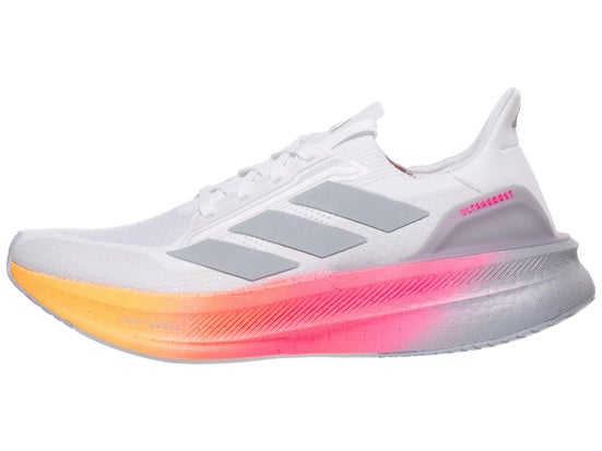 adidas Ultraboost 5X Men's Shoes White/Halo Silver/Pink | Running Warehouse