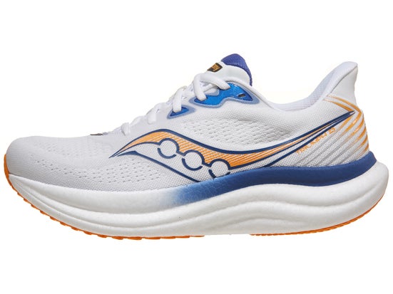 Saucony Triumph 23 Men's Shoes White/Azurite | Running Warehouse