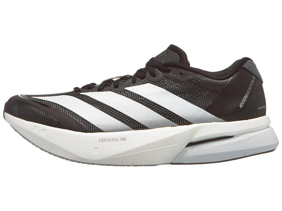 adidas adizero Boston 13 Men's Shoes Core Black/White | Running Warehouse