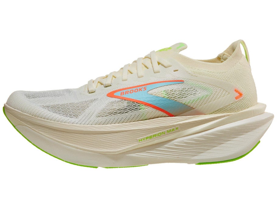 Brooks Hyperion Max 3 Men's Shoes Coconut/Green Gecko | Running Warehouse