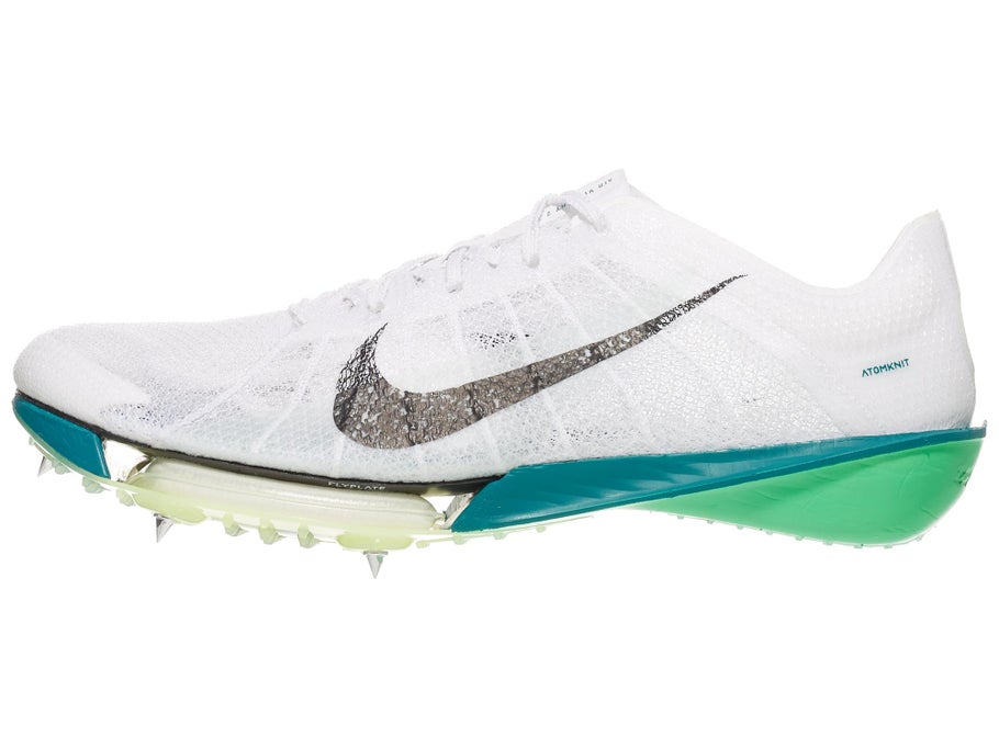 Nike Zoom Victory 2 Spikes Unisex White/Black/Spruce | Running Warehouse