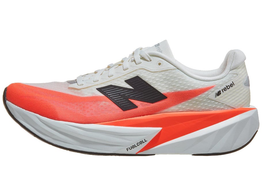 New Balance FuelCell Rebel v5 Men's Shoes Urgent Red/Wh | Running Warehouse