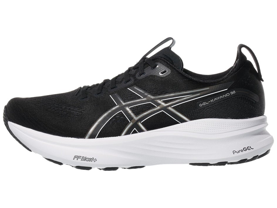 ASICS Gel Kayano 32 Men's Shoes Black/White | Running Warehouse