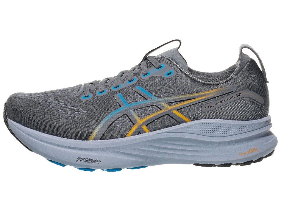ASICS Gel Kayano 32 Men's Shoes Steel Grey/Aegean Blue | Running Warehouse