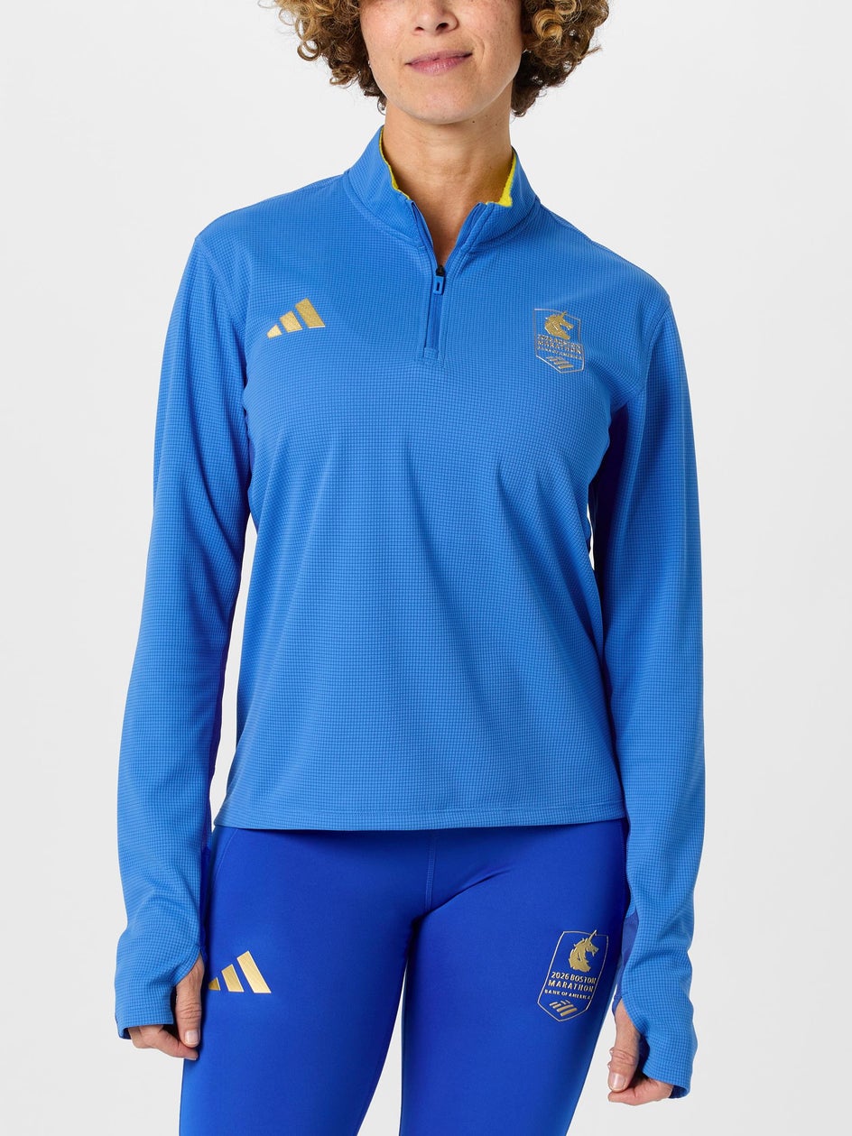 adidas Women's Boston Marathon 26 Half Zip | Running Warehouse